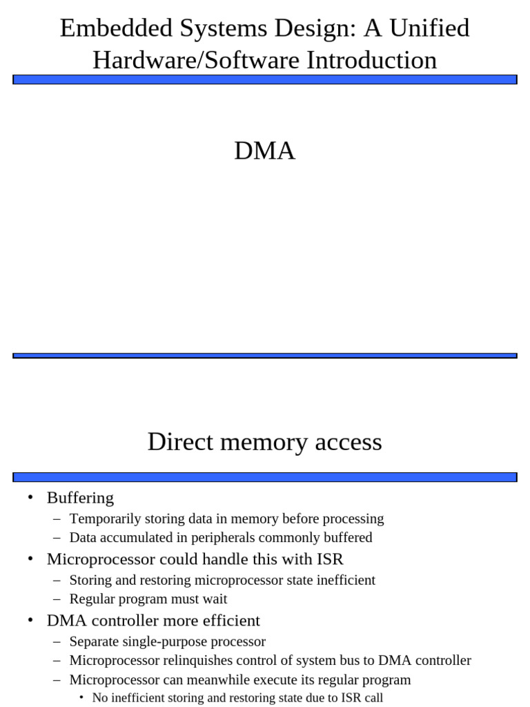 My Lecture6 FromVahid Peripherals DMA | PDF | Central Processing Unit ...