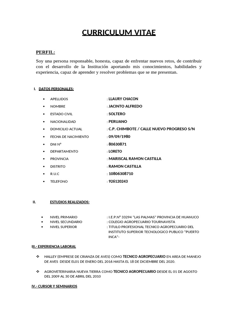 Curriculum Vitae.docx Alfredo | PDF