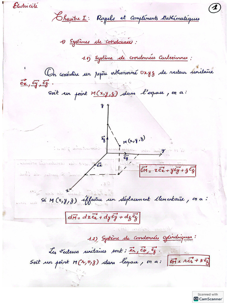 Chapitre 1 Rappels Et Compléments Mathématiques Pdf