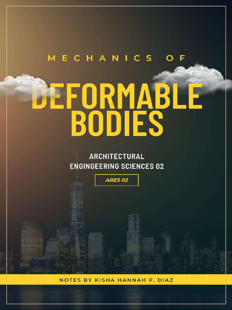 Mechanics of Deformable Bodies | PDF