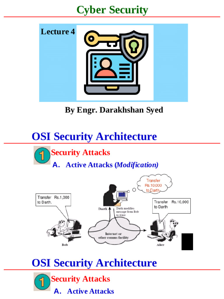 Week 4 OSI Security Architecture 04022025 103333am | PDF