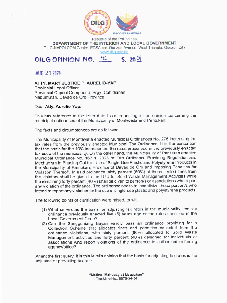 Dilg Legalopinions 20241129 - 5d95c3767c | PDF