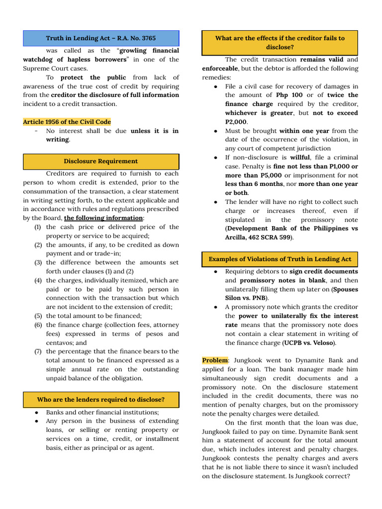 PDIC Notes | PDF | Credit | Finance & Money Management