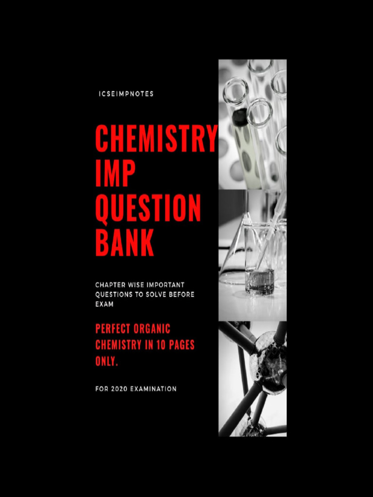 ICSE Class 10 Chemistry Important Questions | PDF | Salt (Chemistry) | Acid