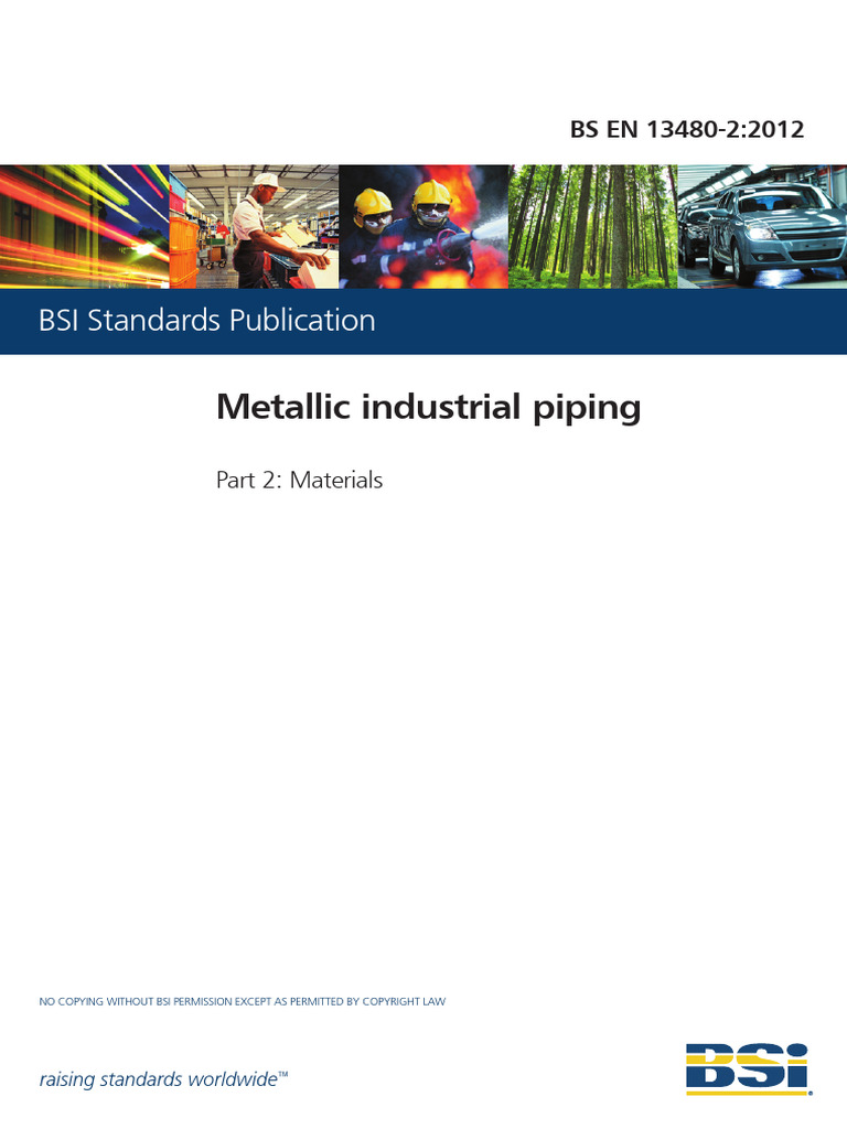 BS en 13480-2-2012 | PDF | Steel | Welding