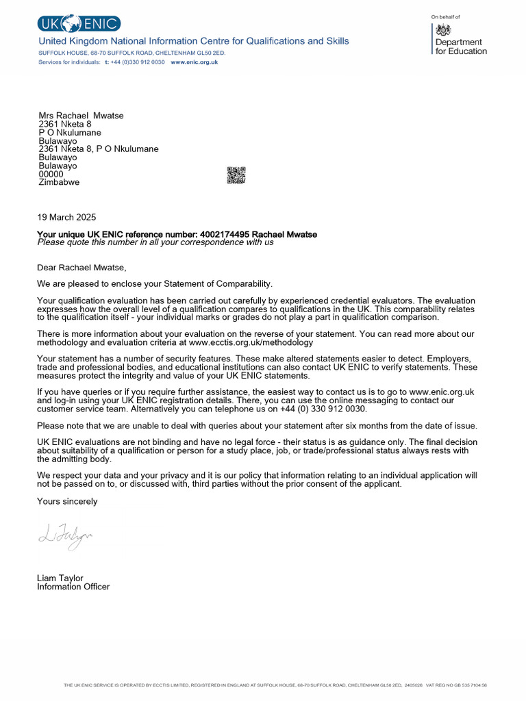 Statement of Comparability 21-03-2025 | PDF | Academic Degree ...