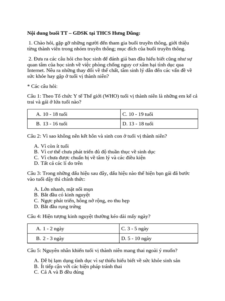 phần 4. Nội dung TT-GDSK | PDF