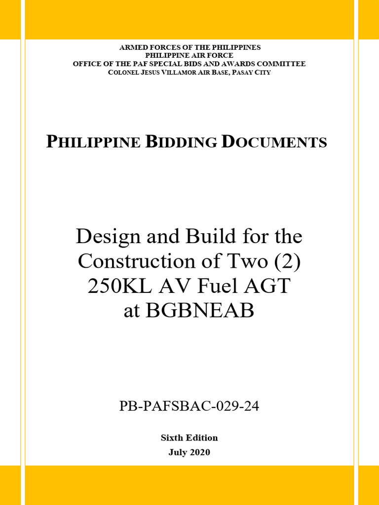 (Bid Docs) PB-PAFSBAC-029-24 Design and Build for the Construction of ...