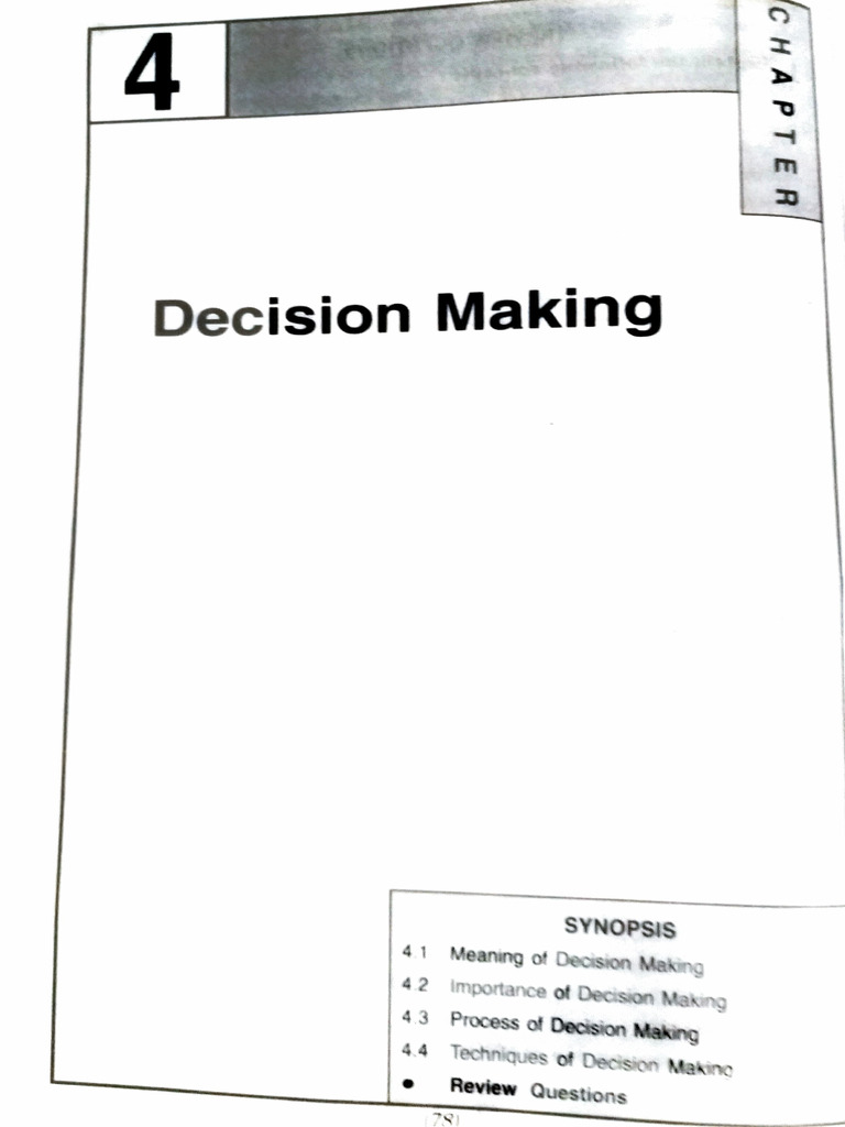 Understanding Decision Making in Management | PDF | Operations Research ...
