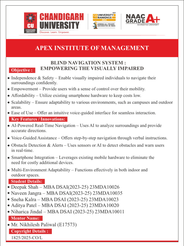 Project-2 (Blind_navigation_system) | PDF