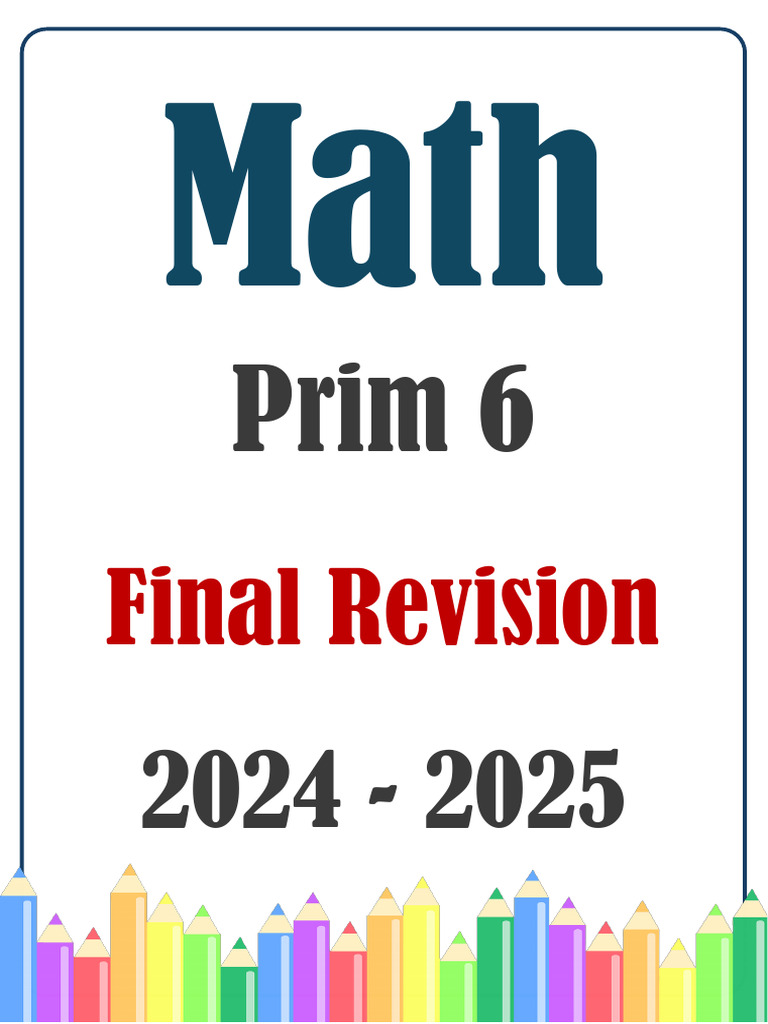 Prim 6: Final Revision | PDF