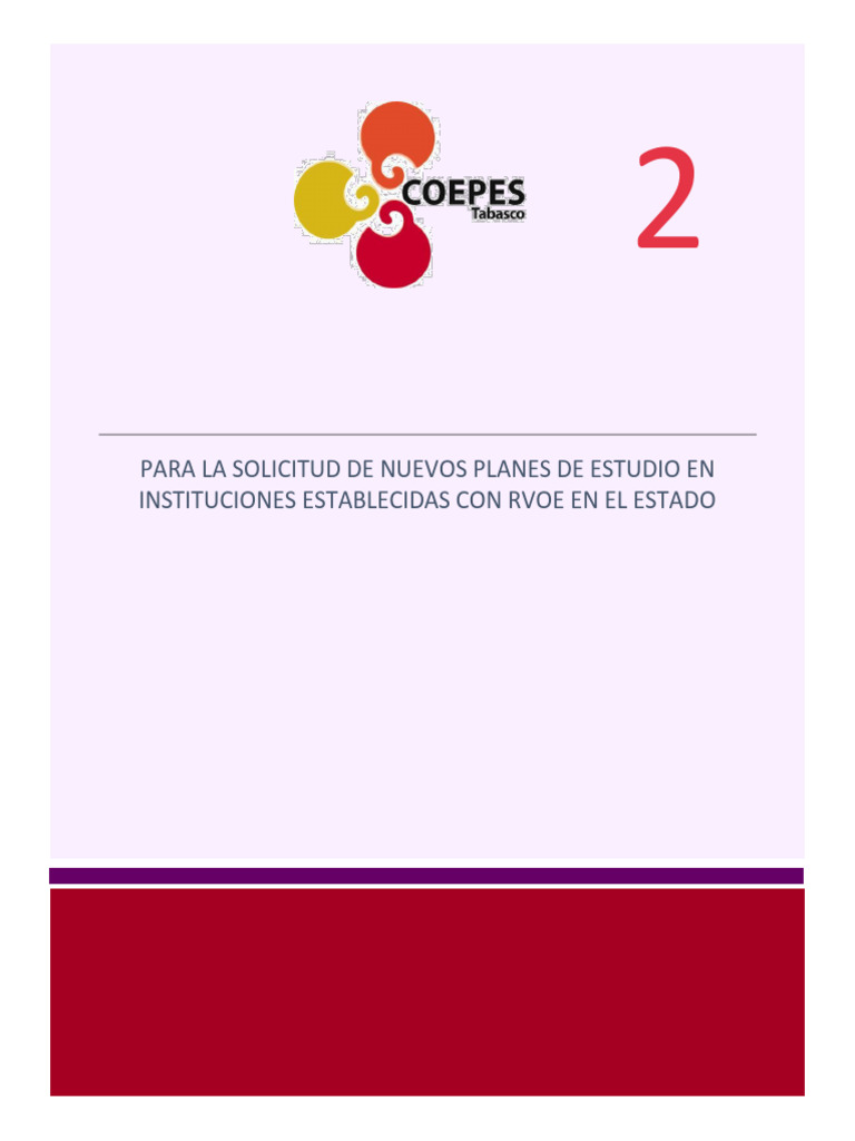 2 Manual RVOE Superior Tabasco 2019 - Nuevos Planes de Estudio | PDF