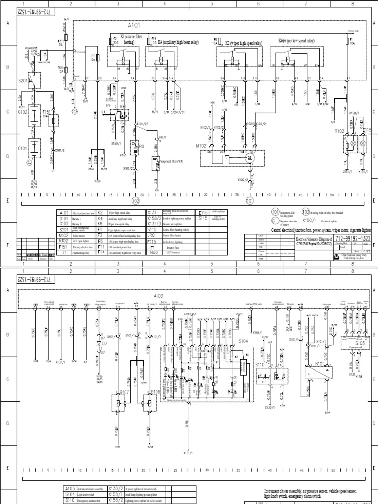 Wiring Diagrams Sitrak c7h Demo | PDF | Switch | Anti Lock Braking System