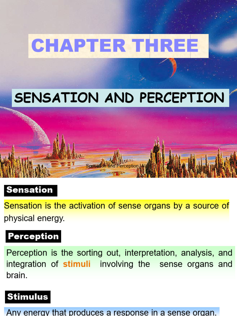 Sensation and Perception With Visual Illusion | PDF | Senses | Perception