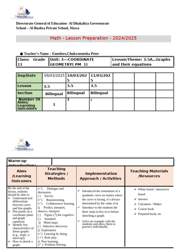IISem.G (11) Wk4 Lesson Plan 1 & 2 | PDF | Educational Assessment ...