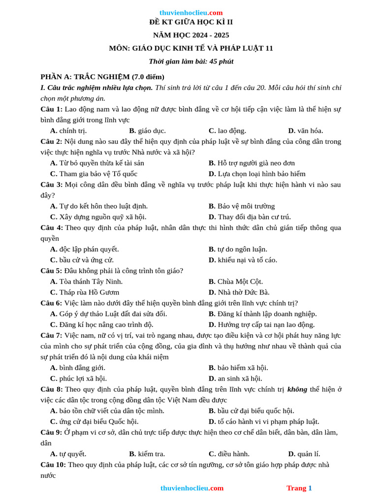 Dektragk HK2 KTPL 11 KNTT Nam 24 25 | PDF