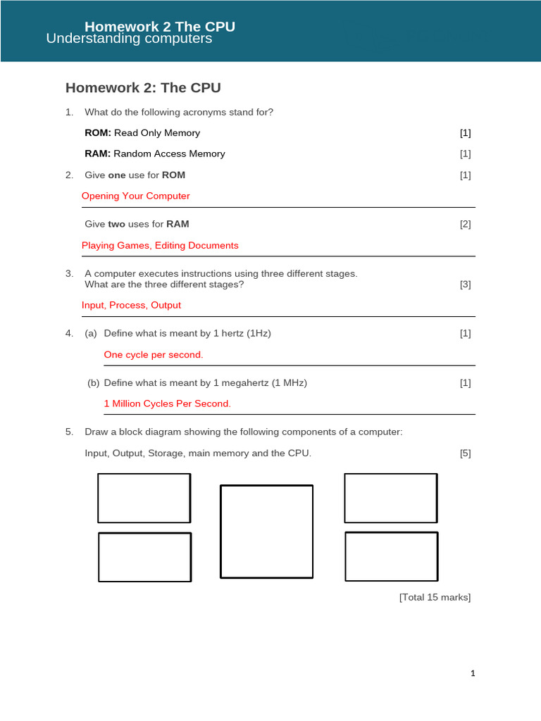 Chung Yin Yip - Homework 2 - The CPU | PDF