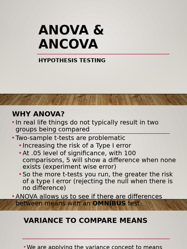 Lesson on ANOVA | PDF | Analysis Of Variance | Experiment