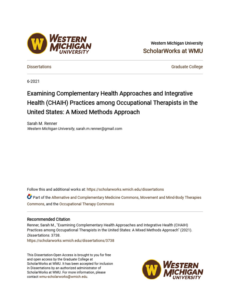 Examining Complementary Health Approaches and Integrative Health | PDF ...