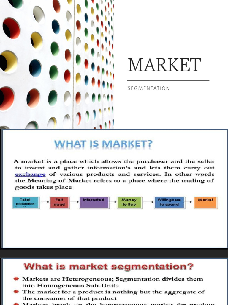 Presentation Market Segmentation | PDF