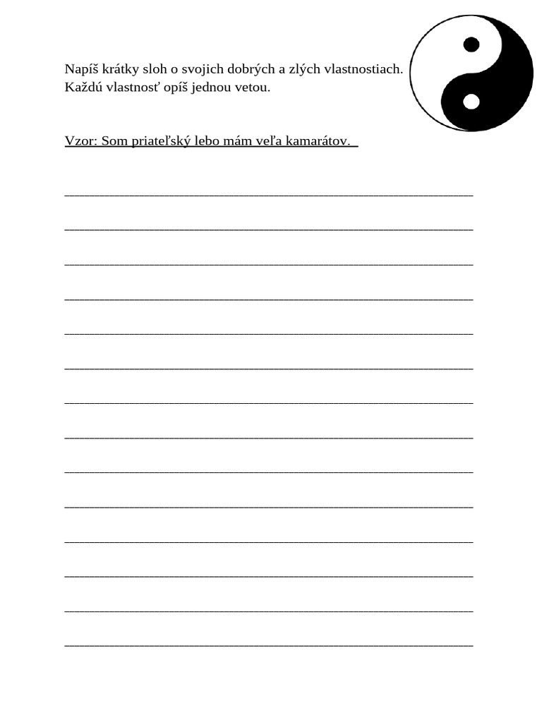 Napíš Krátky Sloh o | PDF