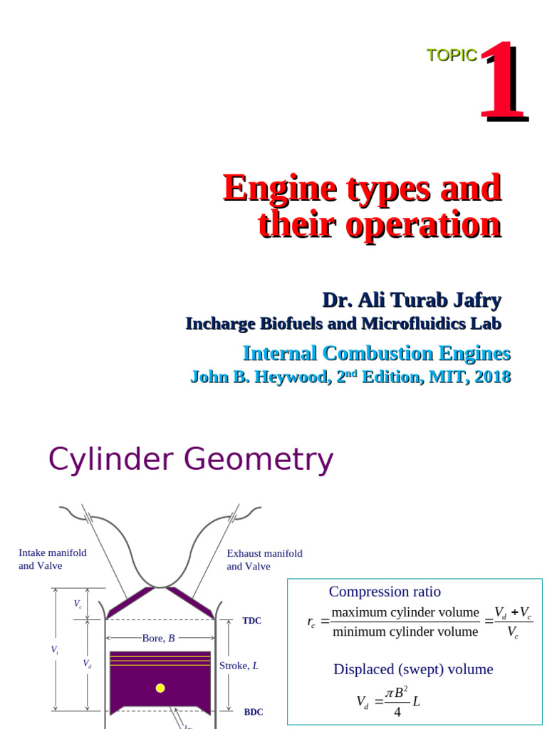 1 Engine Types and Operation | PDF | Internal Combustion Engine | Diesel Engine