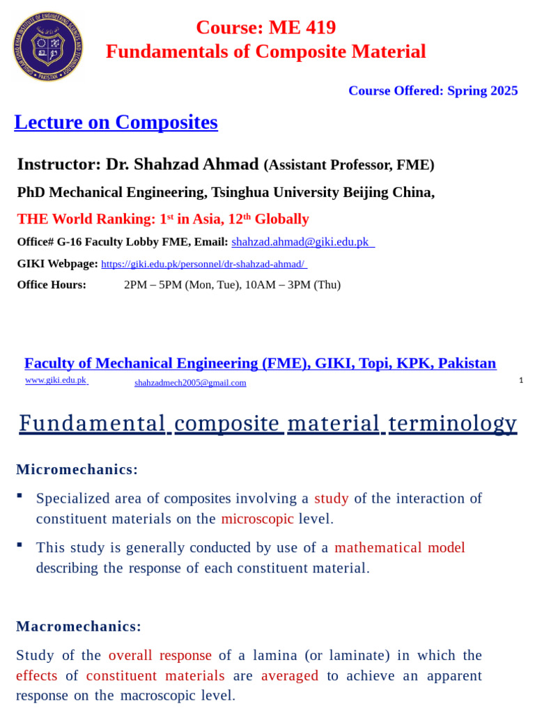 ME419-Part2 Fiber Matrix Fabrication | PDF | Composite Material | Fibers