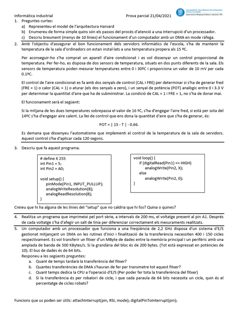 Examen P1 2021 | PDF