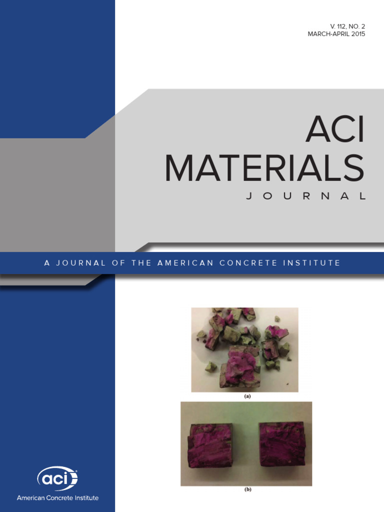 ACI Materials Journal 2015 | PDF | Concrete | Cement
