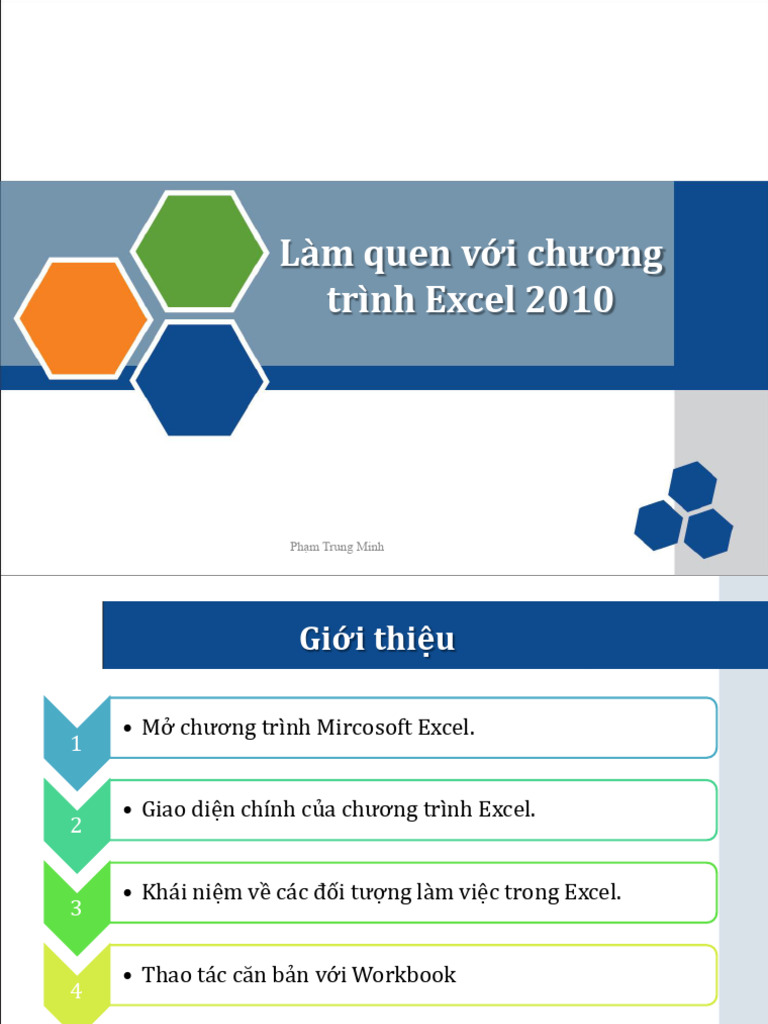 Chuong 1. Lam Quen Voi Excel | PDF
