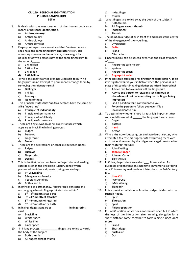 Cri 199 Additional Reviewer 1 | PDF | Fingerprint | Hand