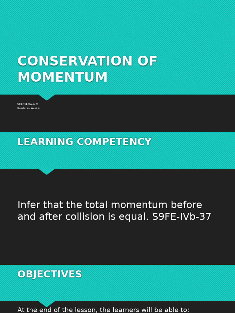 Conservation of Momentum | PDF