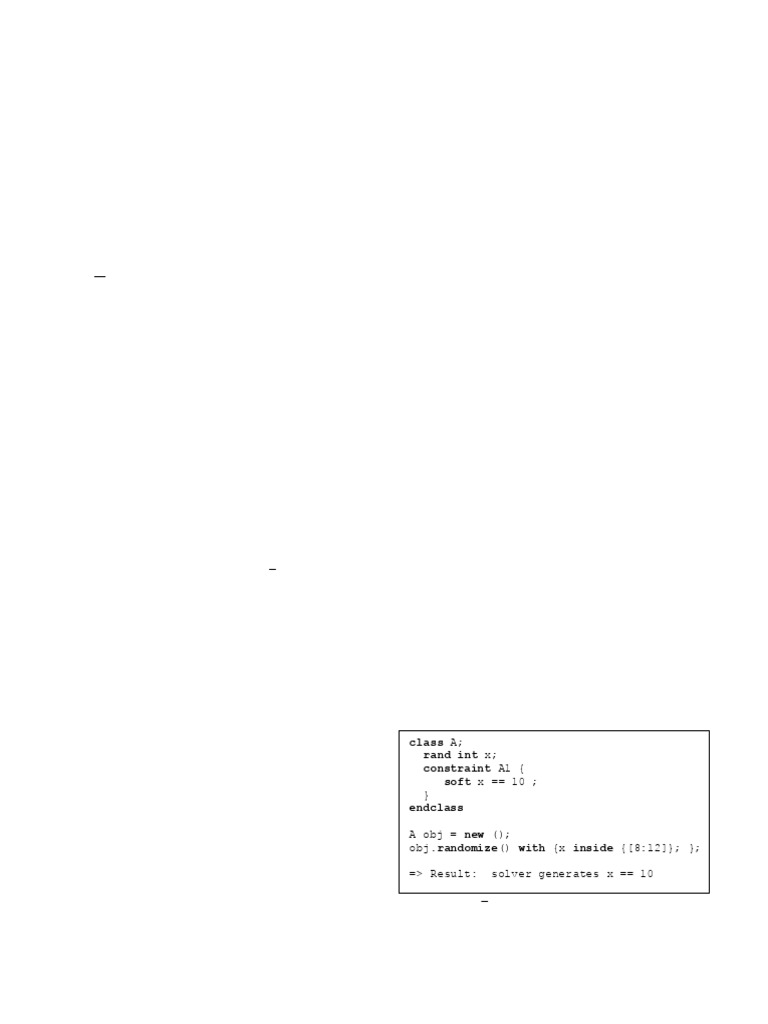 Soft Constraints In Systemverilog Semantics And Challenges Pdf Formal Verification