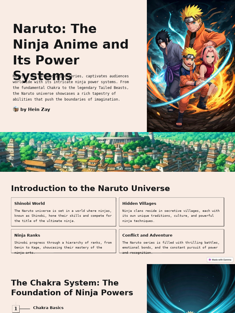 Naruto's Ninja Power Systems Explained | PDF