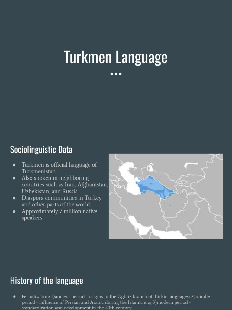 Turkmen Language | PDF | Linguistics | Languages