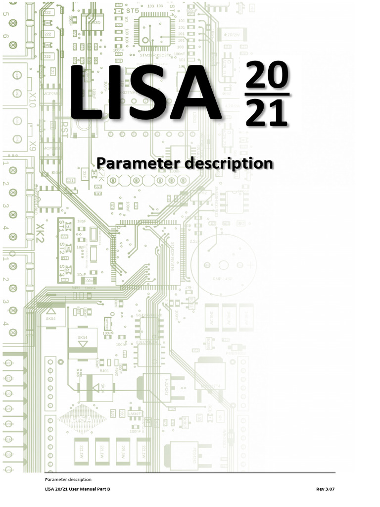 En LiSA20-21 HB Teil B R307 | PDF | Parameter (Computer Programming) | Relay