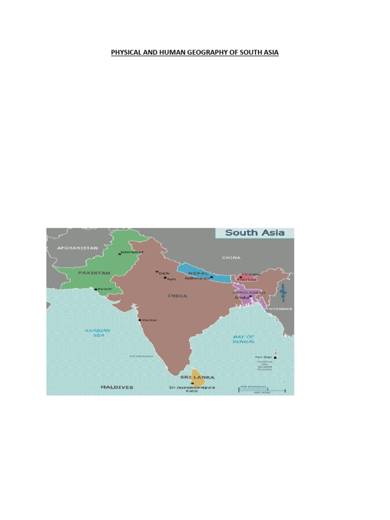 PHYSICAL AND HUMAN GEOGRAPHY OF SOUTH ASIA (Reading) | PDF | Monsoon ...