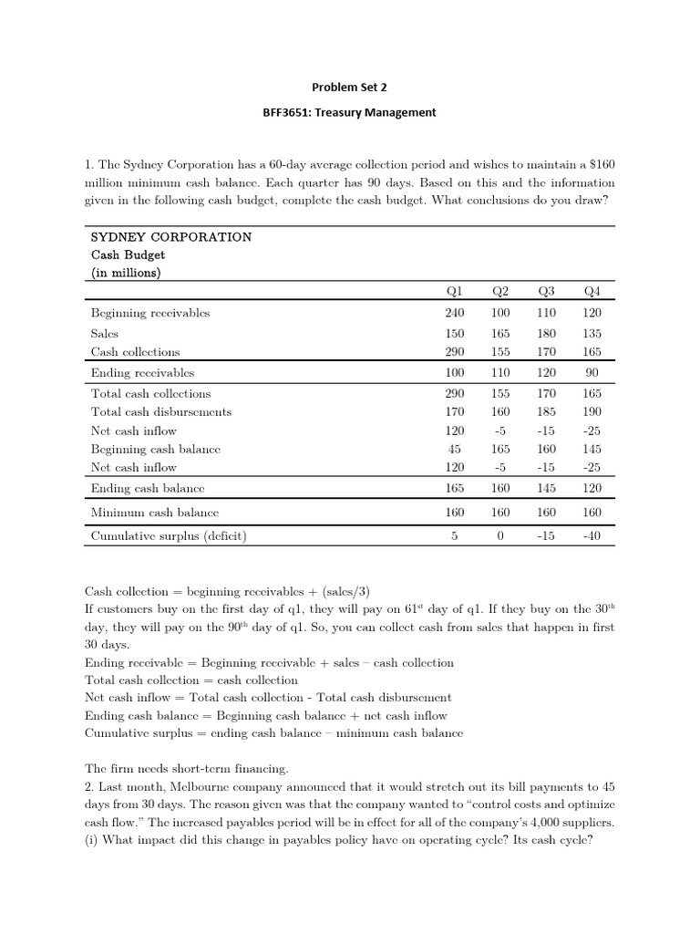 Week 2 Problem Set Solutions | PDF | Accounts Payable | Private Sector
