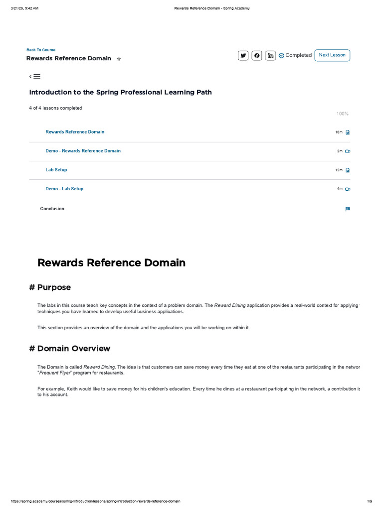 Spring Academy Rewards Overview | PDF | Credit Card | Databases