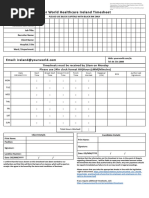 Locum Express NCHD Timesheet | PDF