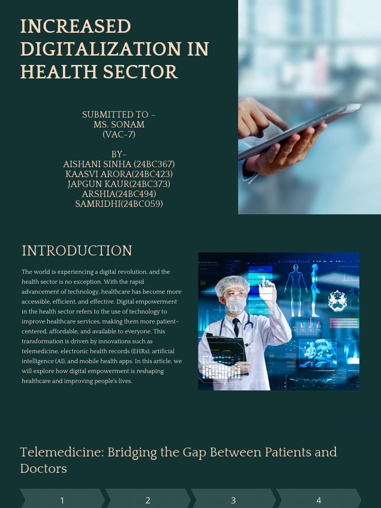 VAC7 blog - INCREASED-DIGITALIZATION-IN-HEALTH-SECTOR | PDF ...