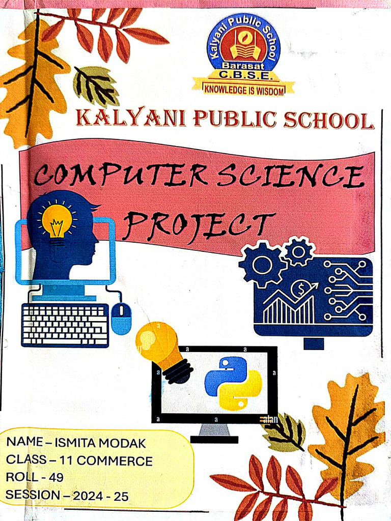 KPS Class 11 Computer Science Project. | PDF