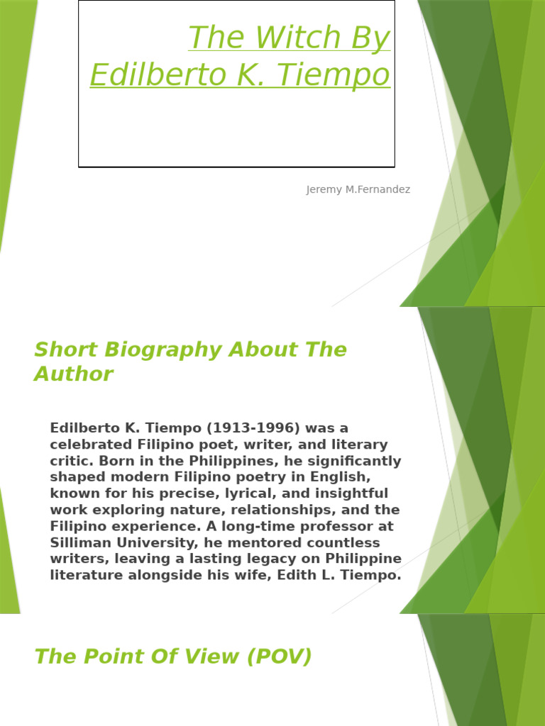 Edilberto K. Tiempo: Author Biography | PDF