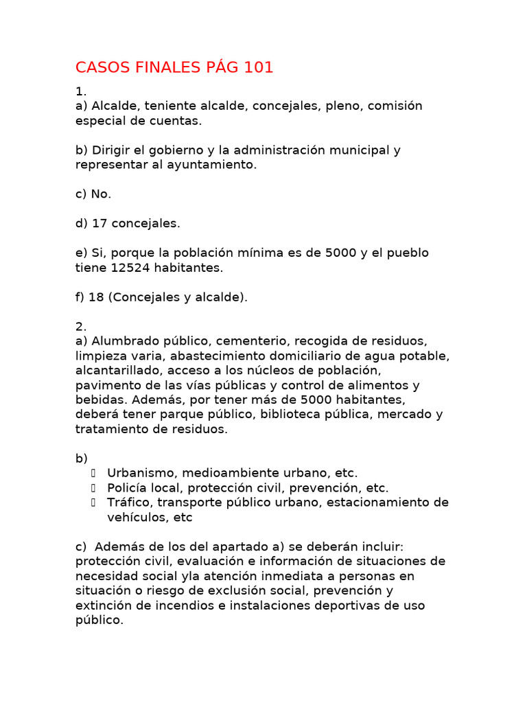 Casos Finales Pág 101 | PDF