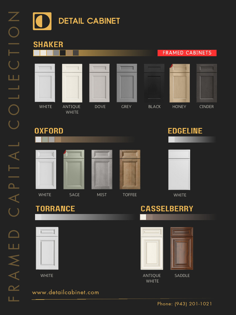 Framed Capital Collection Cabinets | PDF