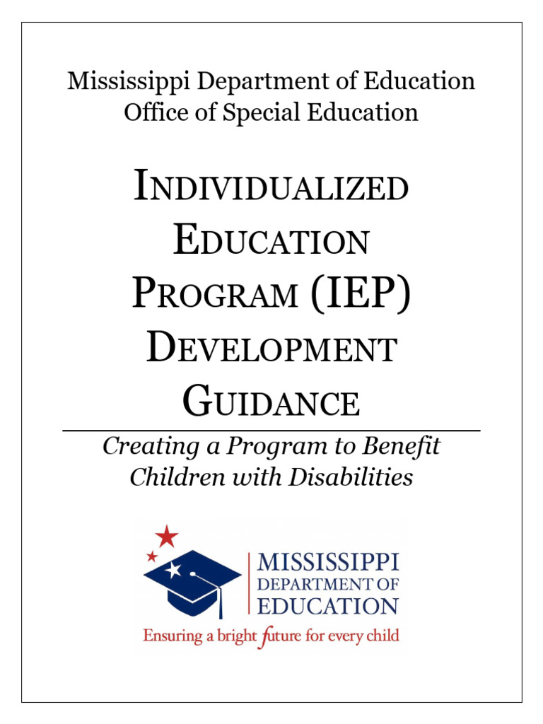 iep_guidance_final_3.3.20 | PDF | Individualized Education Program | Learning