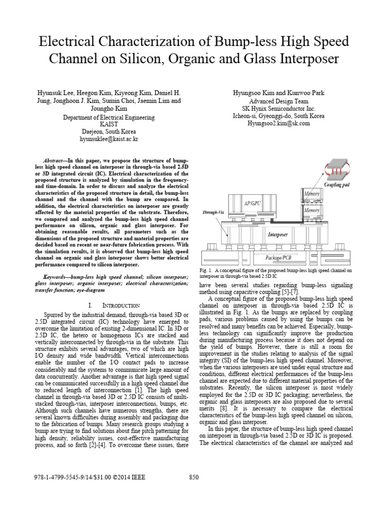 Bump-less High Speed Channel Analysis | PDF | Computer Engineering ...