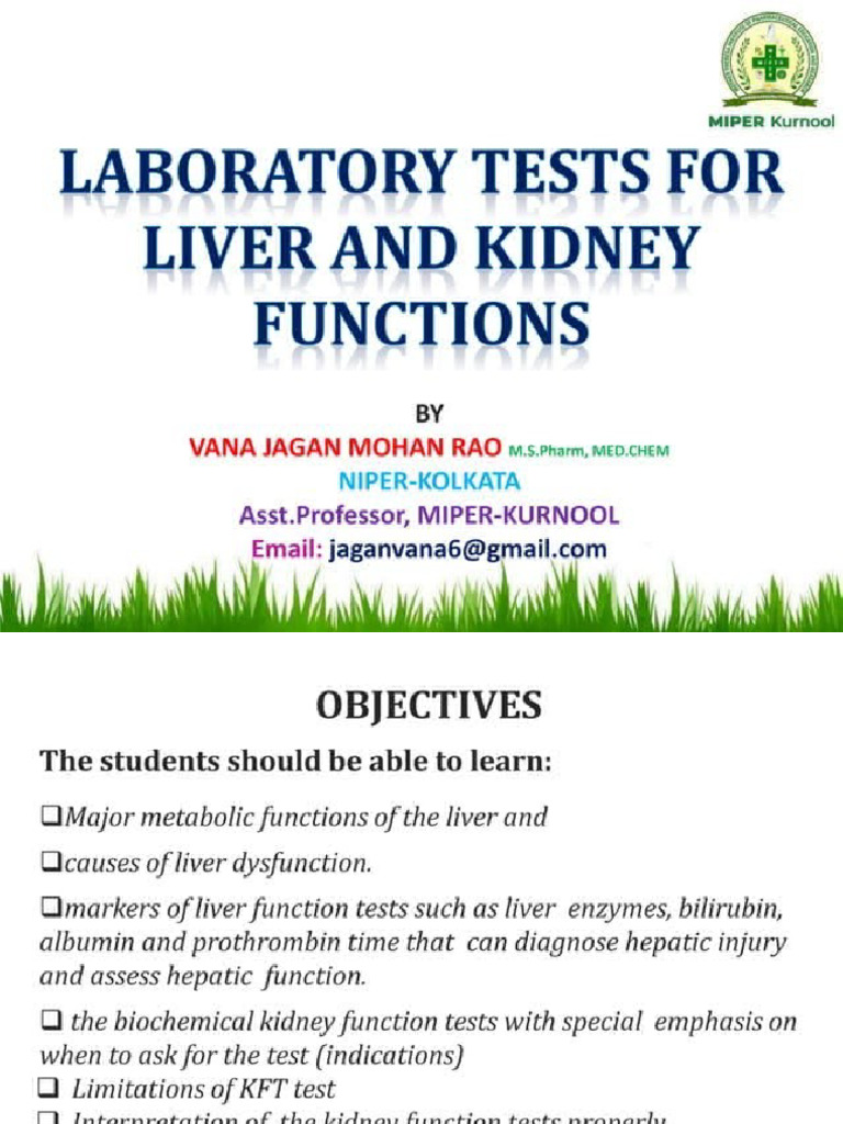 Organ Function Test | PDF