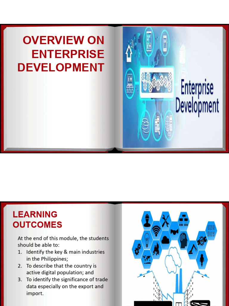 1-Overview On Enterprise Development | PDF | Philippines | Exports