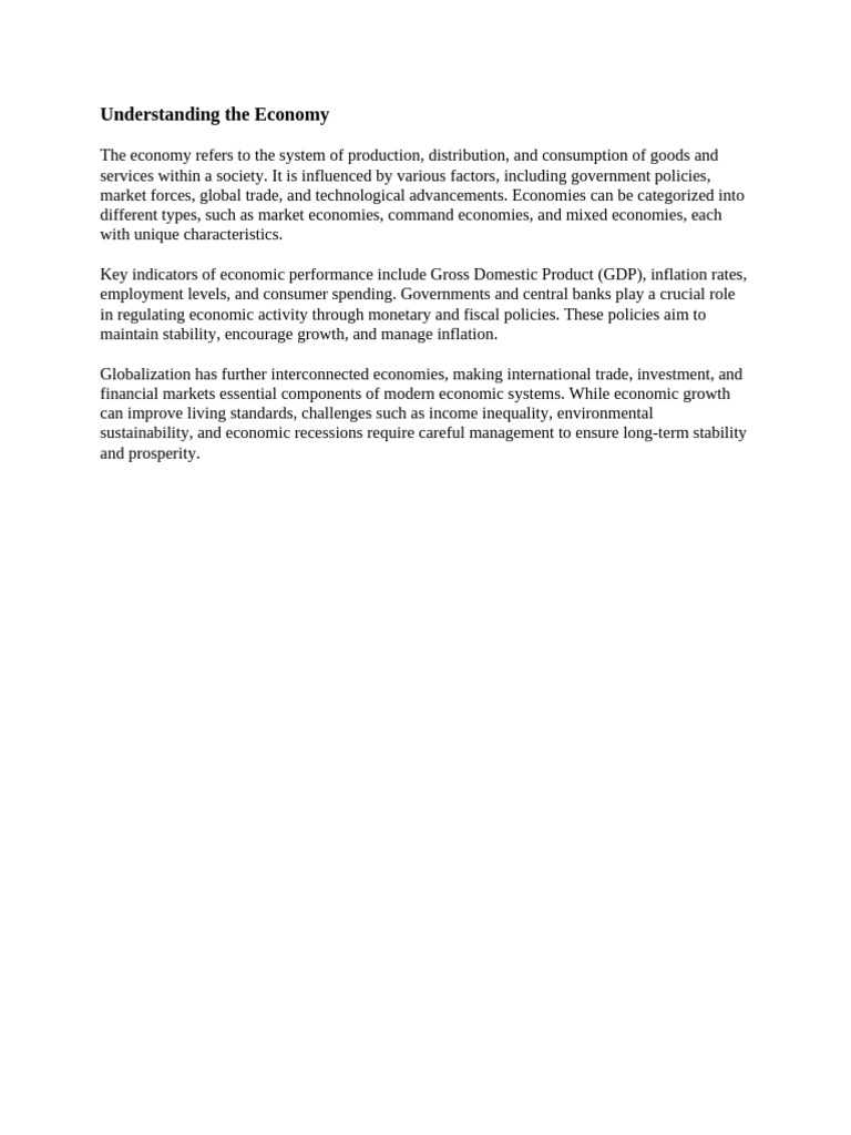 Understanding the Economy | PDF